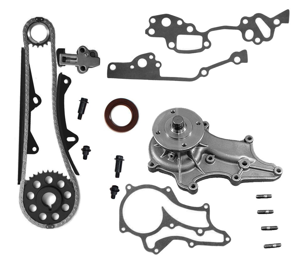 85-95 TOYOTA 4RUNNER 2.4L 22RE 22REC TIMING CHAIN KIT WATER & AISIN OIL ...