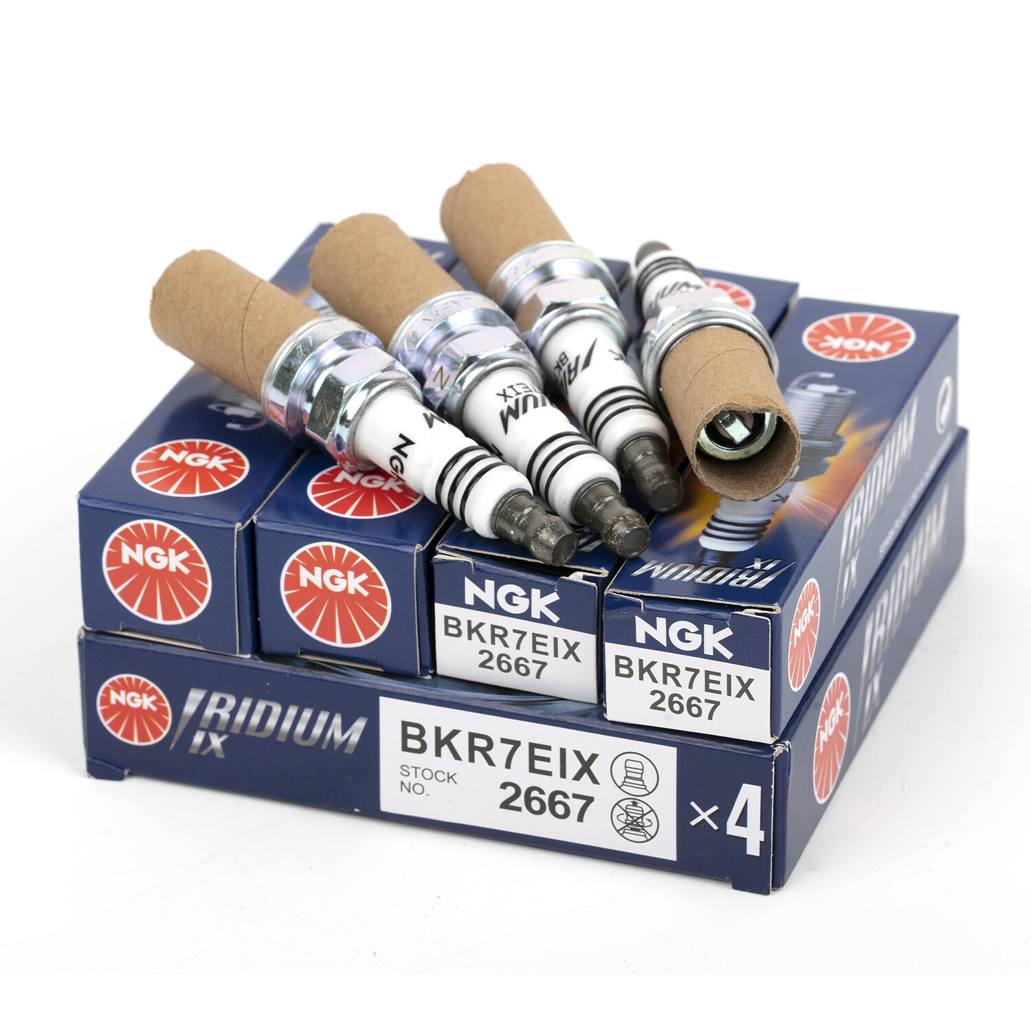NGK 2667 BKR7EIX Iridium IX Spark Plugs For AUDI A3 A4 A5 A6 VOLKSWAGEN ...