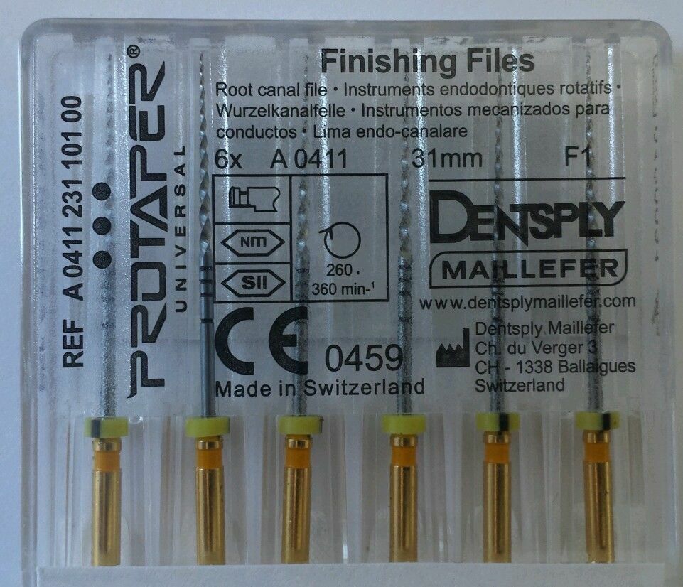 Dentsply Rotary ProTaper Universal Engine NiTi File 31mm S1,S2,F1 to F5 ...