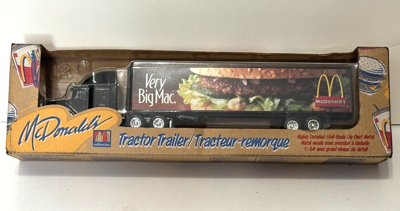 New McDONALDS TRACTOR TRAILER TRUCK 1998 Ertl Very Big Mac Die Cast ...