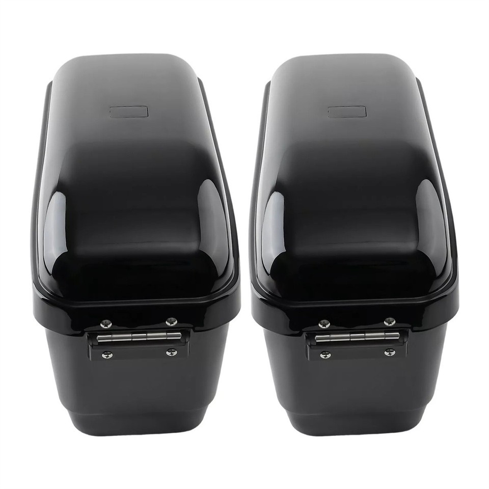 Hard Motorcycle Saddlebags Saddle Bags Luggage For Harley Honda Shadow ...