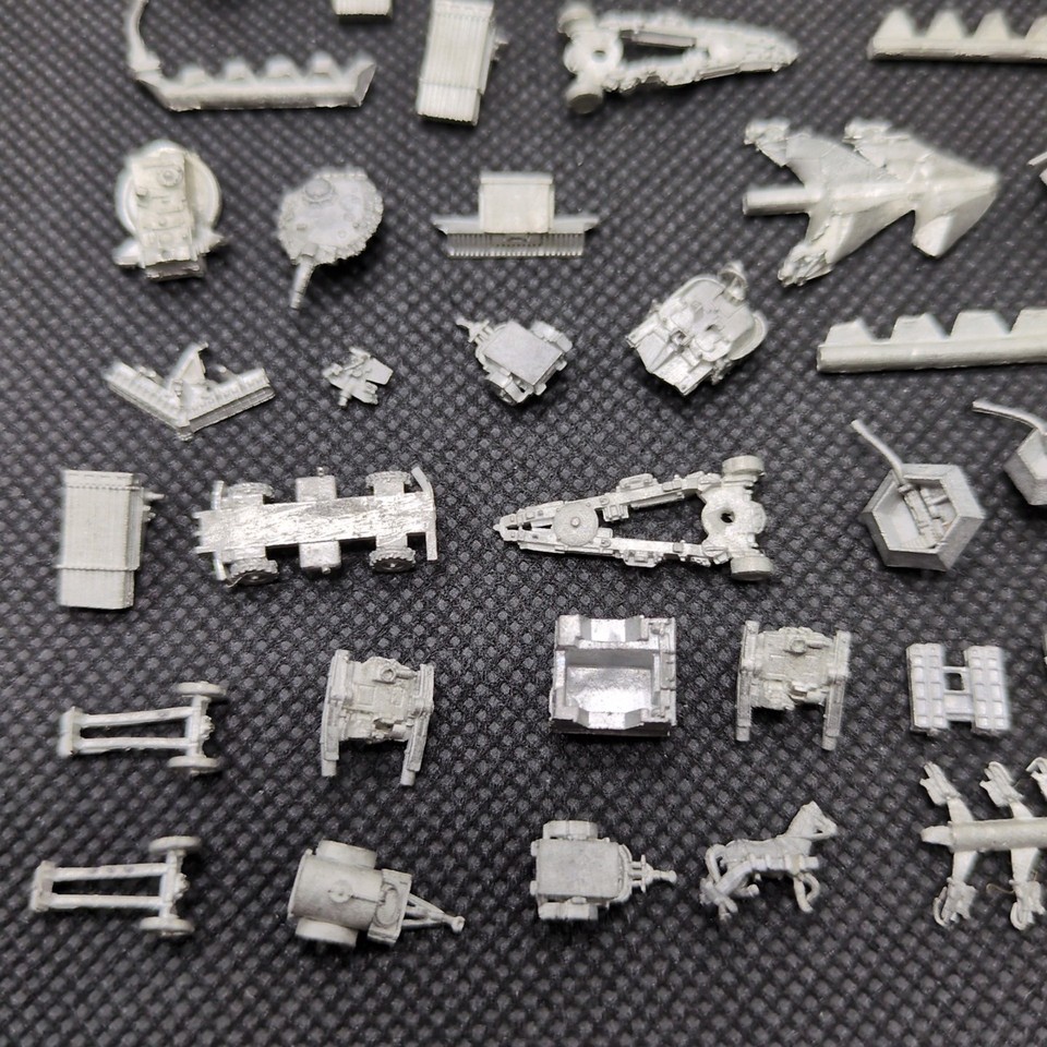 Lot Of (100+) WWII Micro Armour Metal Miniature Bits And Pieces 1/285 ...