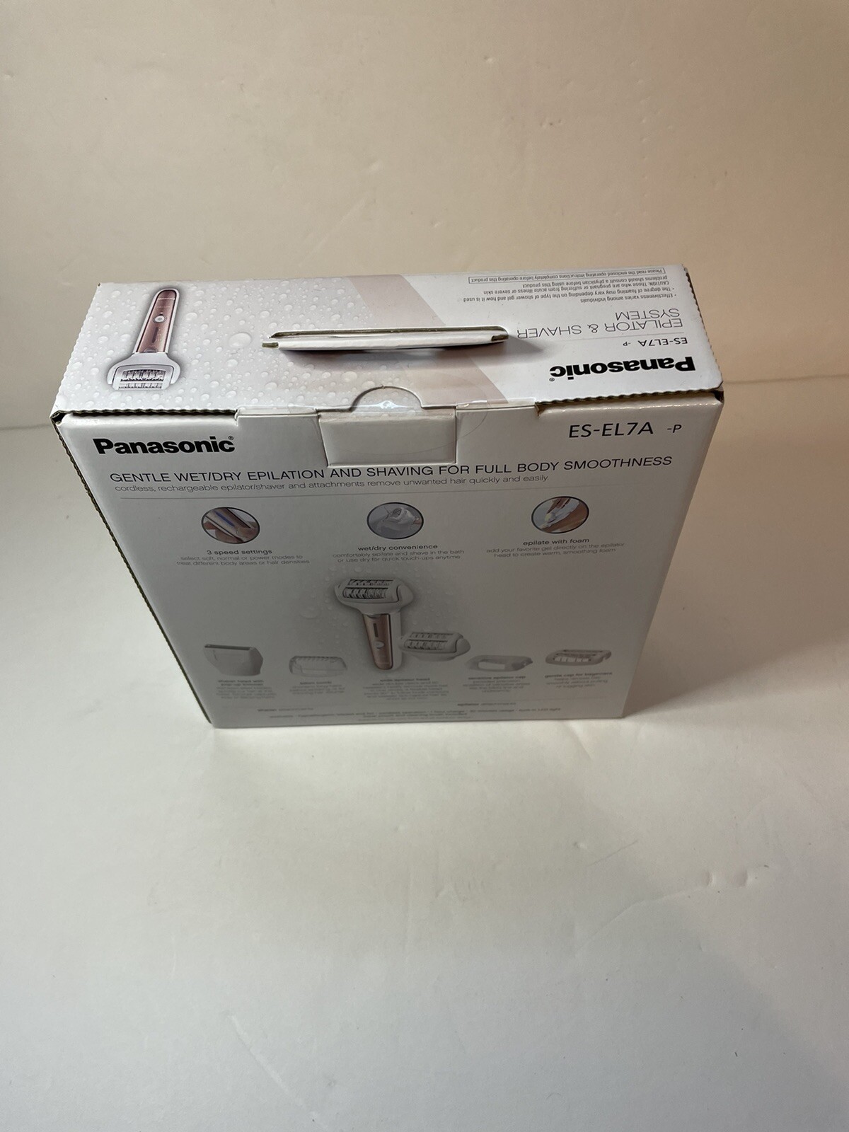 Panasonic Epilator & Shaver System, ES-EL7A, W/Attachment Womens Shaver, Wet/Dry | eBay
