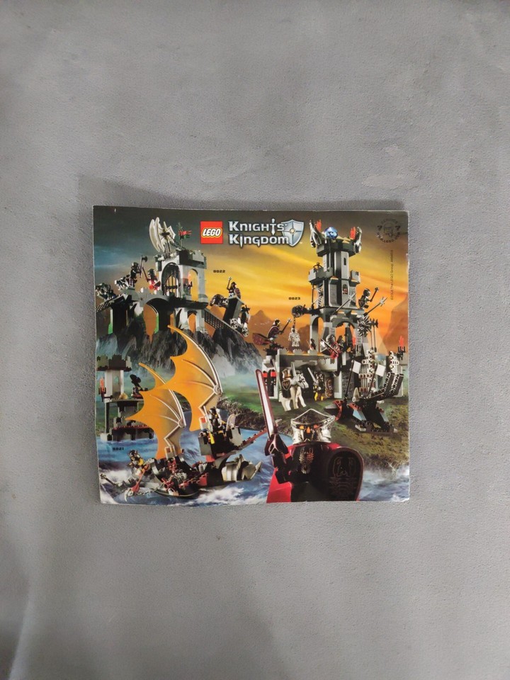 Lego Manual Only For Set 8821 Castle Knights Kingdom II Rogue Knight ...