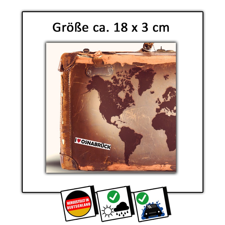 I Love Osnabrück Aufkleber Sticker Städte Liebe Deutschland ca.18x3 cm ...
