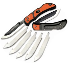 Outdoor Edge 2 Knife Set Onyx EDC Lite 6 Replacement Razor Blades Clip ...