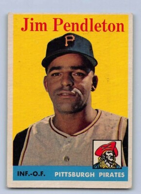 1958 JIM PENDLETON - Topps Baseball Card # 104 - PITTSBURGH PIRATES | eBay