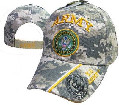 US Army Logo Emblem Logo On Bill Camouflage Camo Embroidered Cap Hat ...