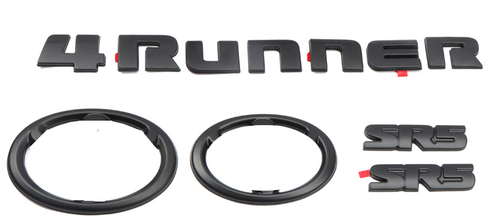 Overlay 2016-2023 TOYOTA 4RUNNER MATTE BLACKOUT EMBLEM OVERLAY KIT SR5 ...