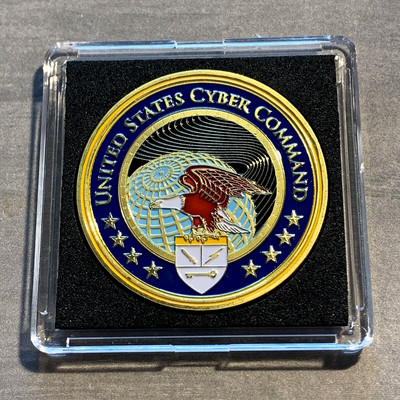 US CYBER COMMAND-Department of Defense Challenge Coin USCYBERCOM w/Case ...
