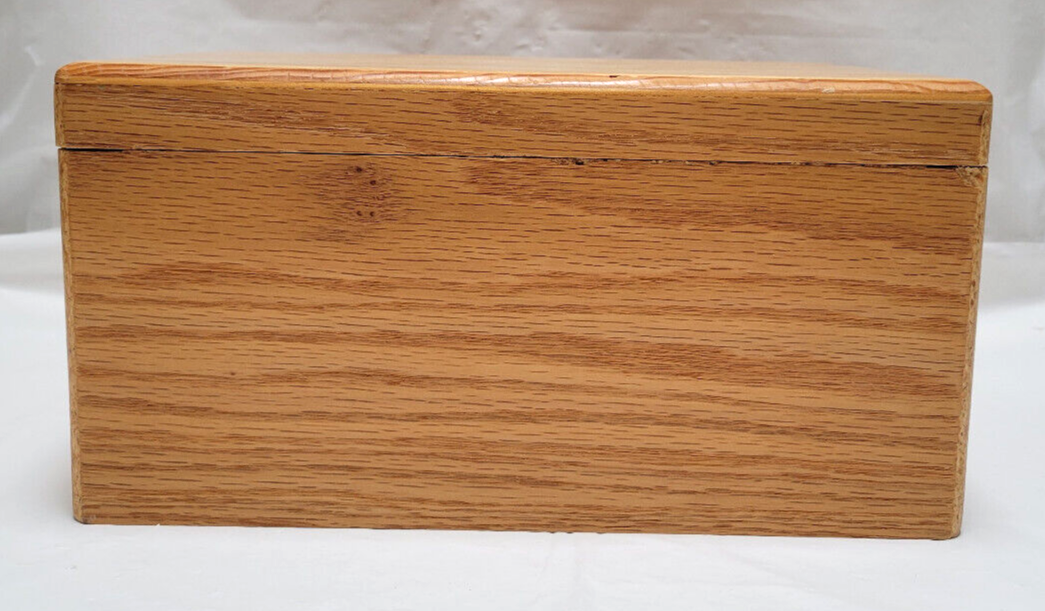 Plain Light Wooden Box with Hinged Lid 10"x7"x5.5" - No Lock | eBay