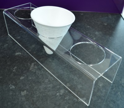 Chip Cone Holder Acrylic Counter Display Stand Fries Cafe Fish & Chip ...