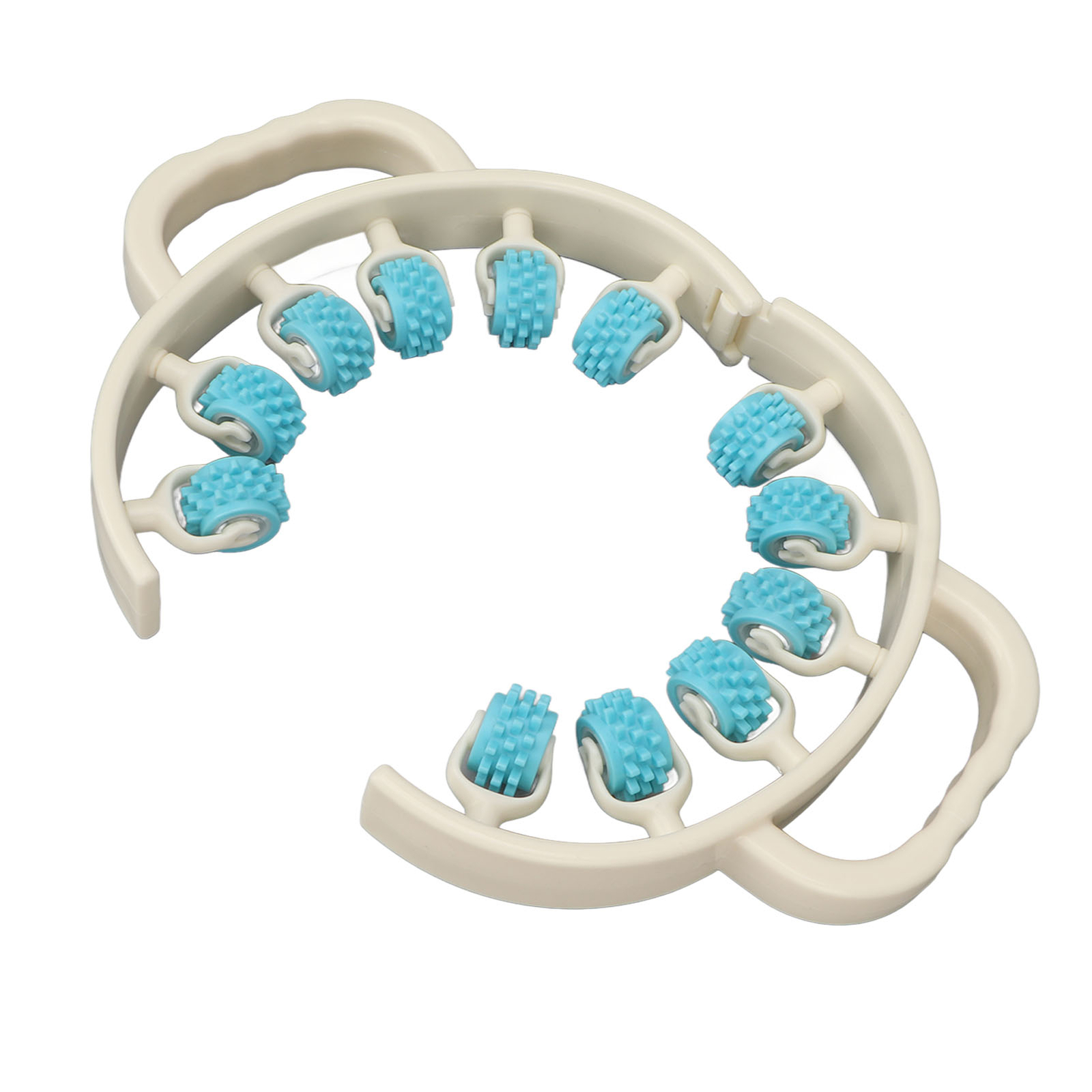 (Sky Blue)Muscle Massager Roller Leg Roller Massager Portable 3D Convex ...