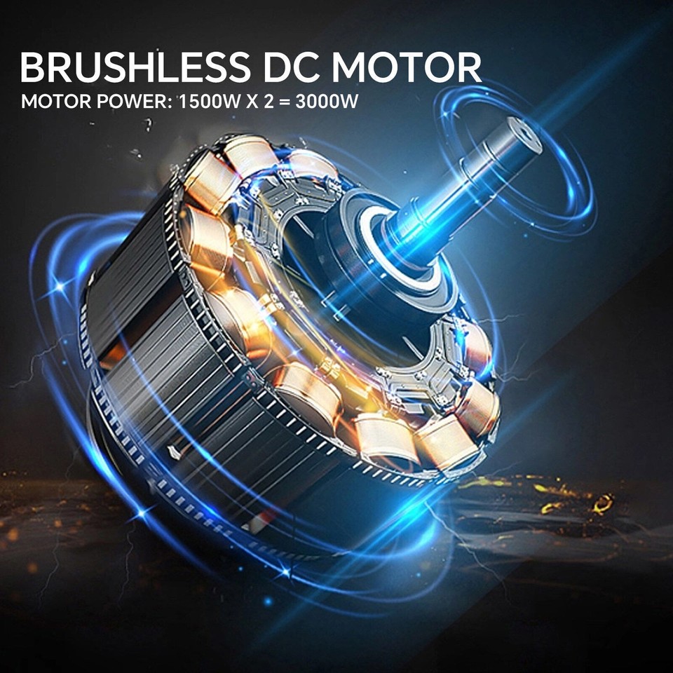 3000W/67.2V 15.6AH Dual Motor 20in Off Road Electric Self Balance ...