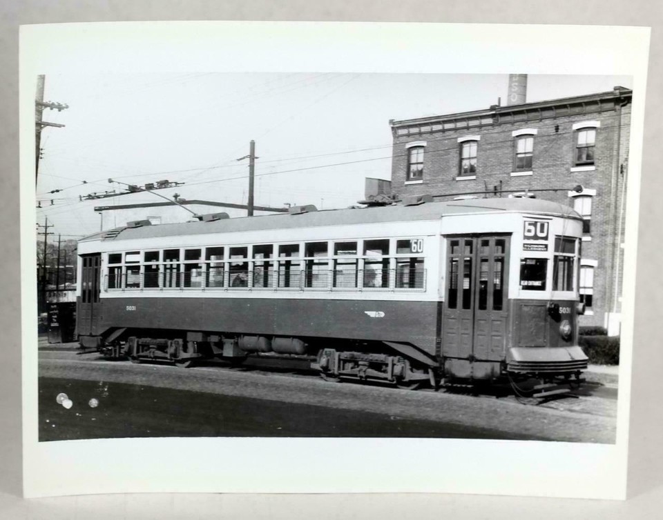 Lot of 38 B&W Photos Philadelphia PCC Streetcars of PTC & SEPTA Transit ...