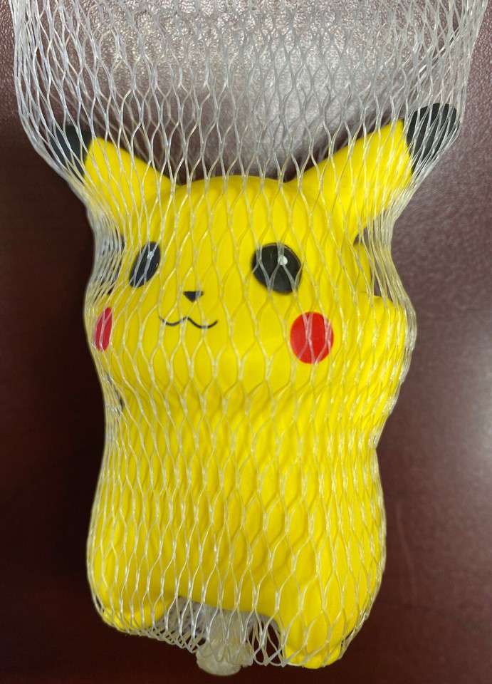 Vintage VTG 2000 Pokemon Pikachu Squeeze Stress Ball Nintendo NEW IN ...