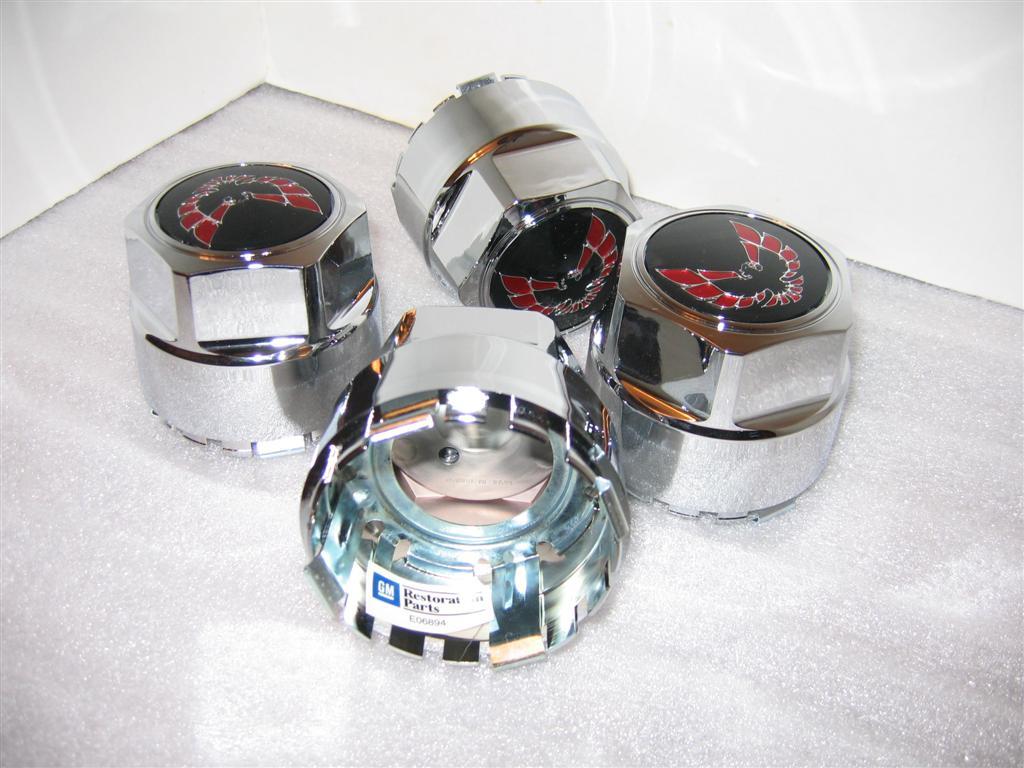 NEW Best Quality - RED Trans Am Center Caps GM Restoration, Snowflake ...