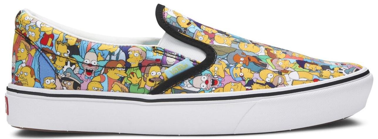 Size 11.5 - VANS Comfycush x The Simpsons Slip-On Multicolour for sale ...