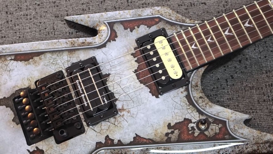 Dean Dimebag Razorback Rust Guitar, Immaculate, Custom Case | eBay