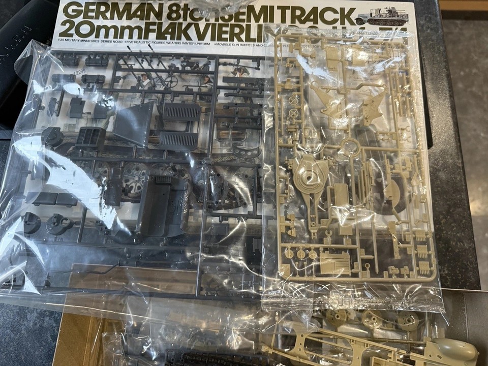Tamiya German 8 Ton Semi Track 20mm Flak 1:35 (No Figures) | eBay
