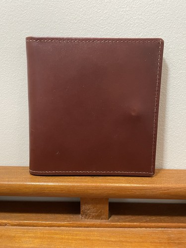 Vintage Leather Collar Stay Case In Burgundy w/ Metal Brooks Brothers ...