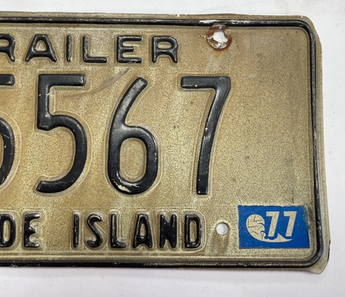 Vintage 1970’s Rhode Island RI License Plate Tag Trailer 85567 Ocean ...