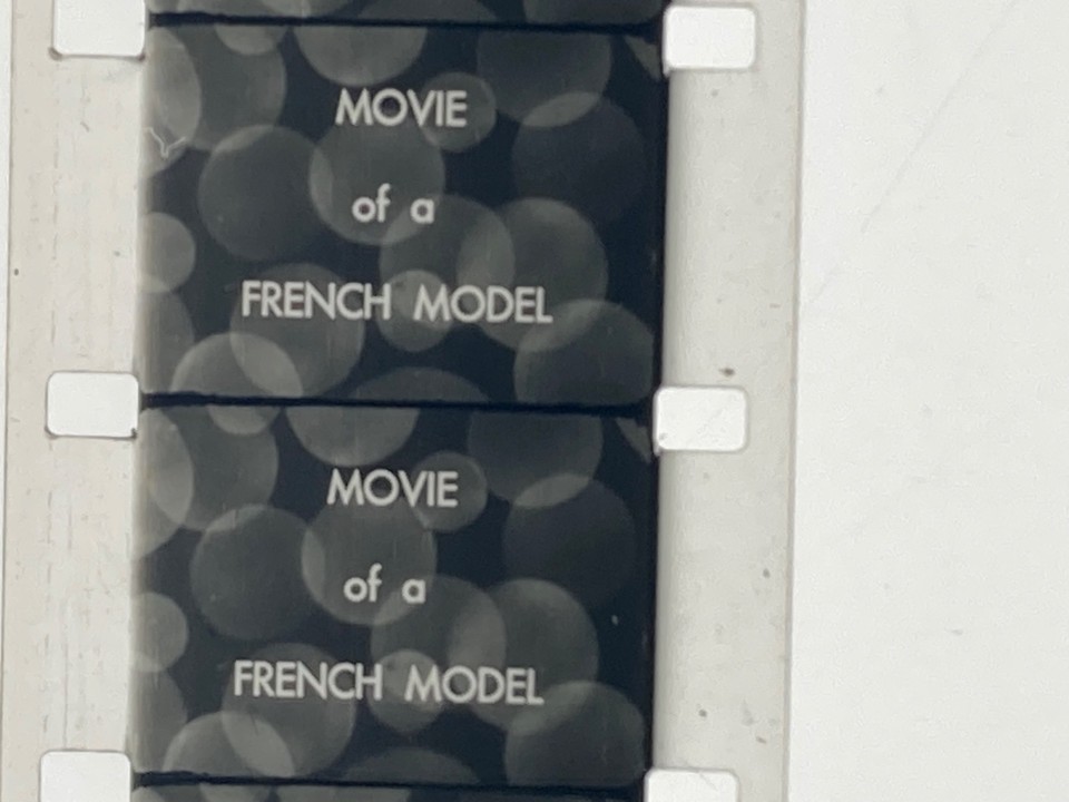 16mm Film "Movie of a French Model"- 1950's/1960's | eBay