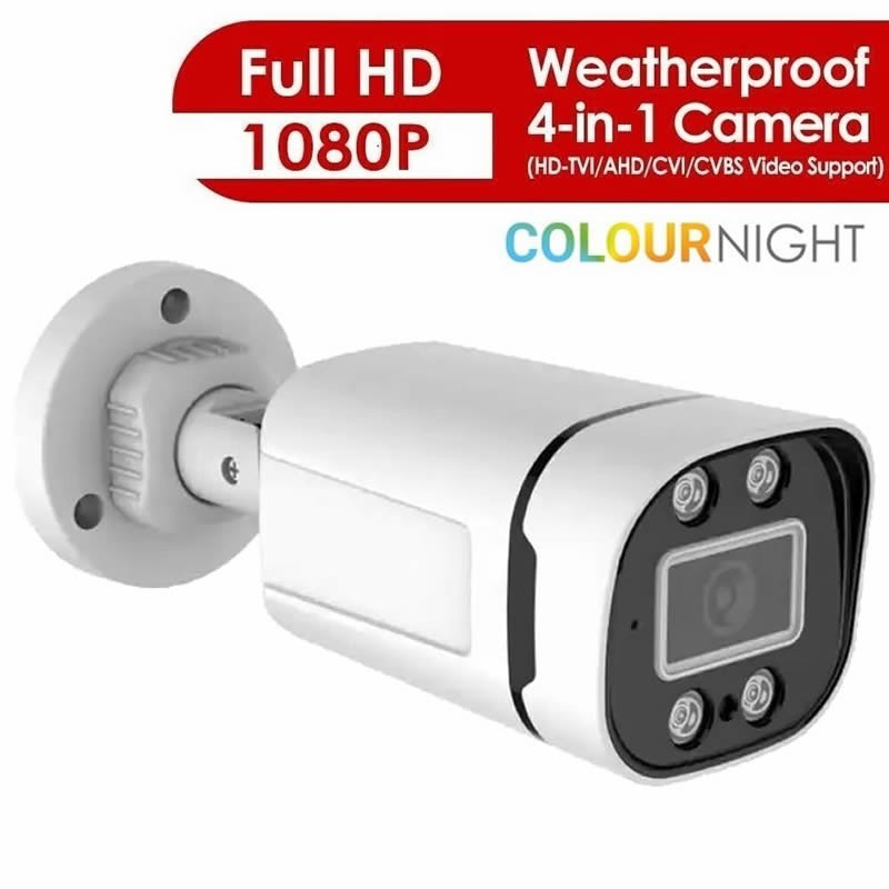 CCTV System 4 Channel DVR Full Colour HD Cameras Home Outdoor Kit ...