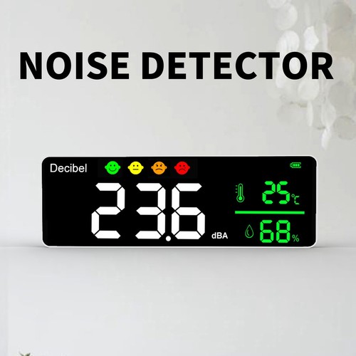 Wall Mounted Noise Detector Decibel Meter 30‑130dB Sound Level Meter LED DisplkB | eBay