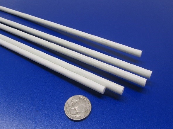 Fiberglass Round Rods .250" (1/4") Diameter x 60 Inch Length, 5 Units ...