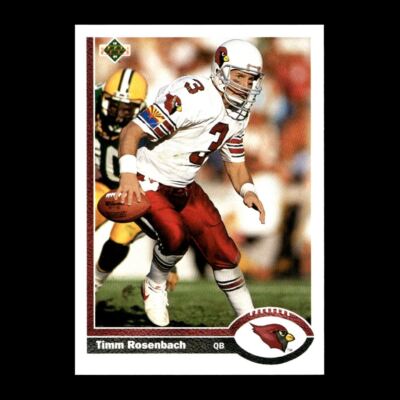 Timm Rosenbach 1991 Upper Deck Phoenix Cardinals #167 R324I 50 | eBay