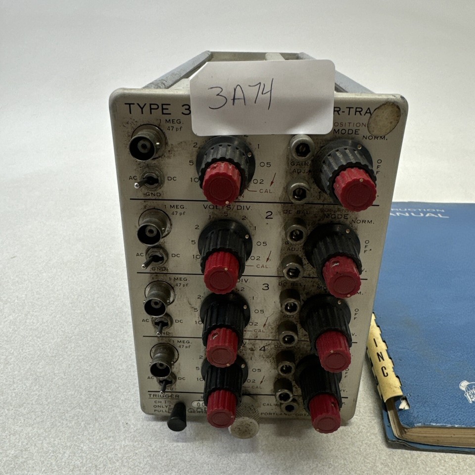 Tektronix Type 3A74 Four-Trace Amplifier W/Manual | eBay
