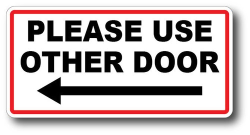 PLEASE USE OTHER DOOR LEFT ARROW HIGH QUALITY WATERPROOF GLOSS UV DECAL ...