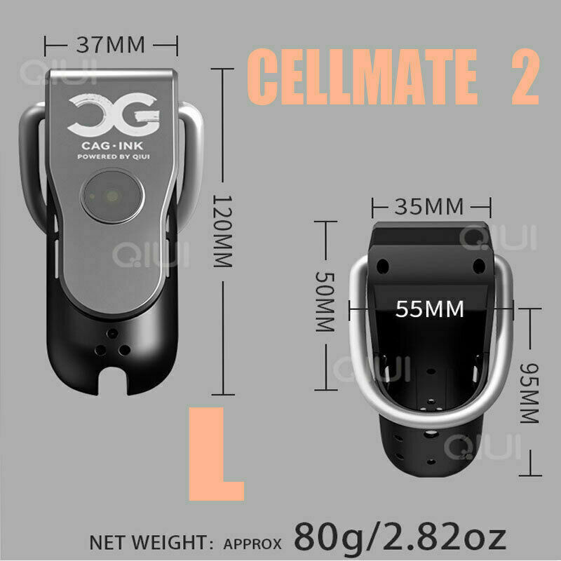 Bluetooth APP Remote Control 2 Cell Mate Male Chastity Device Cage ...