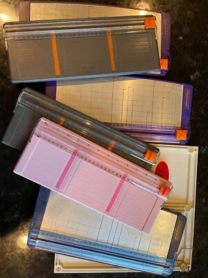 Lot of 6 Craft Paper Trimmers and One Scor-it Board. All Used. | eBay