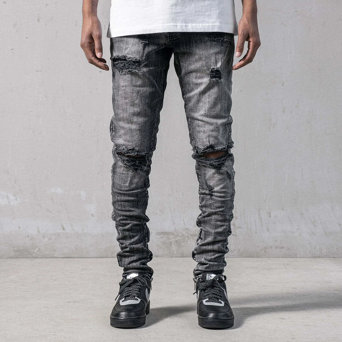 Distressed Denim Fabric
