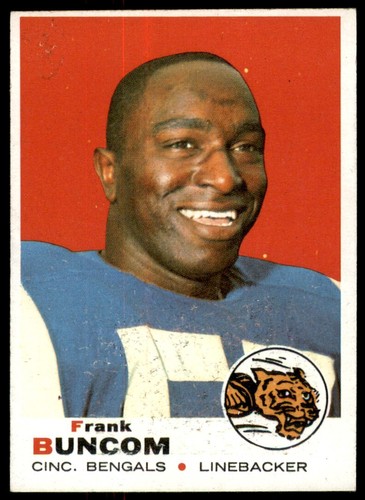1969 Topps Football Frank Buncom (C) Cincinnati Bengals #143 | eBay