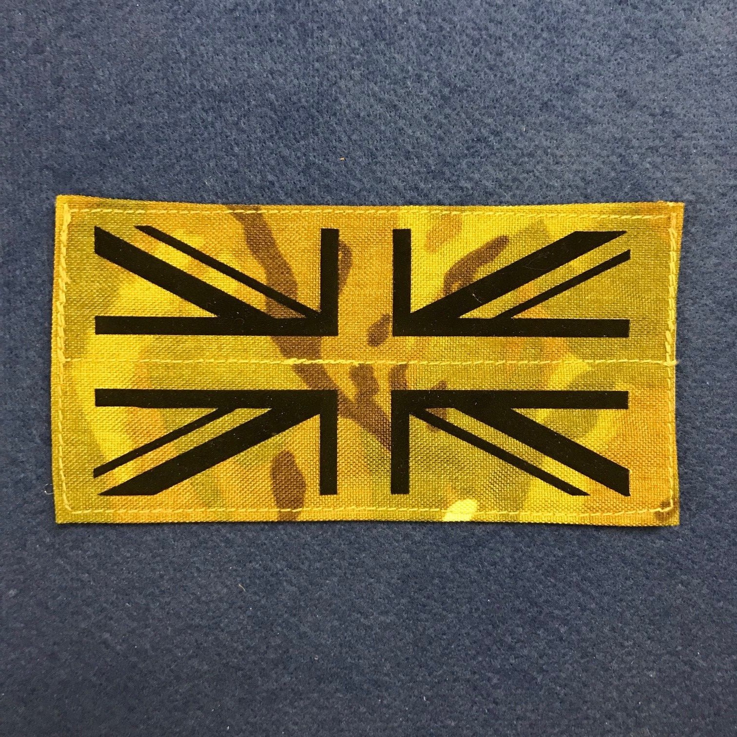 BRITISH ARMY SURPLUS MTP UNION JACK SUBDUED FLAG PATCH IFF HOOK & LOOP ...