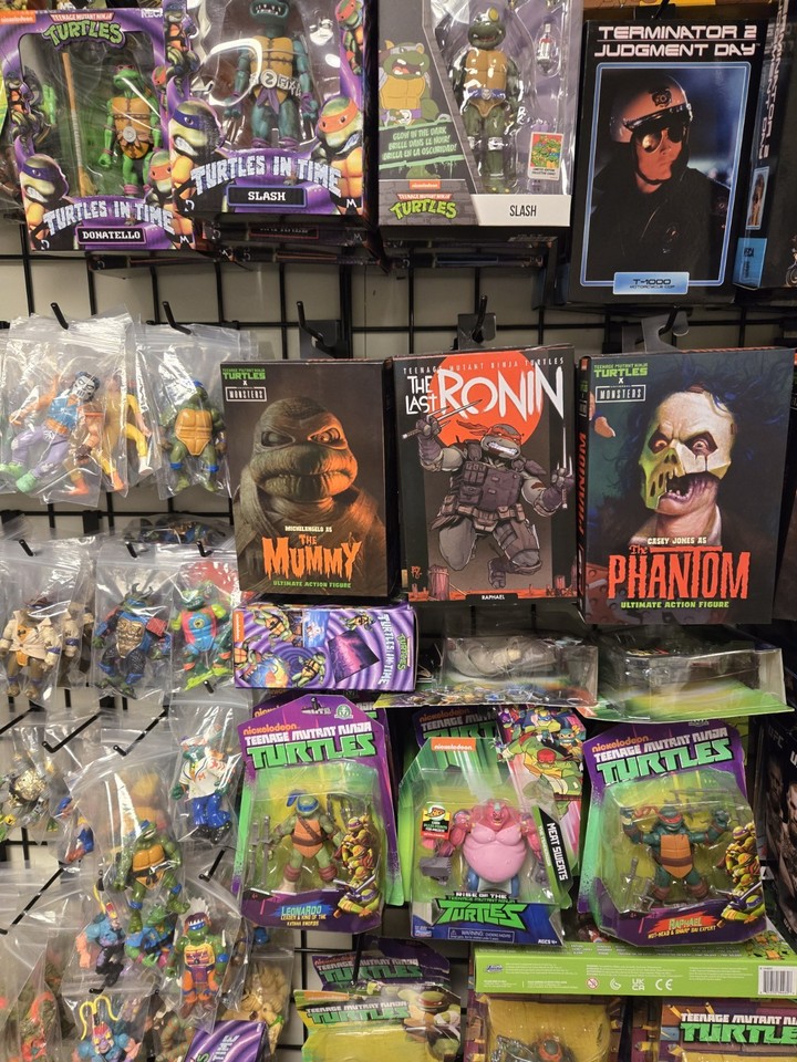 Huge RARE TMNT Lot 100+ Action Figures, WEAPON-Accessories & VEHICLES ...
