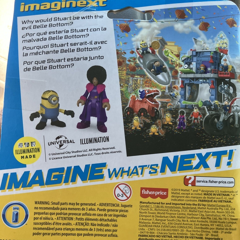 Imaginext Minions The Rise Of Gru Belle Bell Bottom Stuart Despicable ...