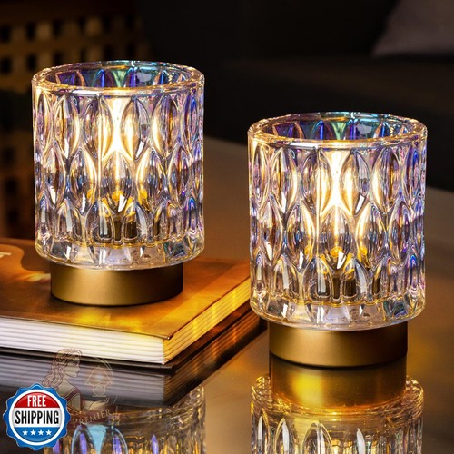 Battery Operated Table Lamps Timer, Mini Crystal Lamp for Area No | eBay