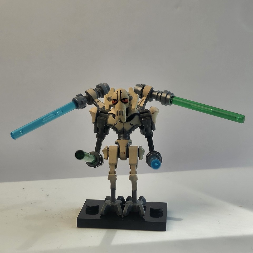 Star Wars General Grievous custom Minifigure Tan Minifig Cyborg 8095 ...