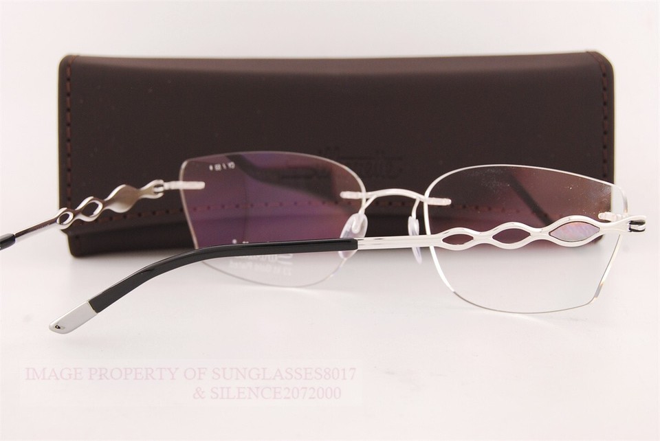 New Silhouette Eyeglass Frames Charming Diva 5512 CY 7000 Silver23kt ...