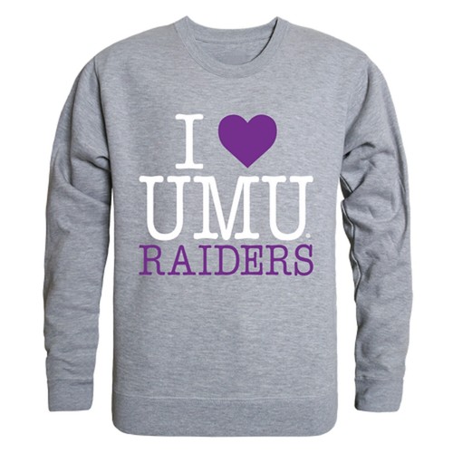 University Of Mount Union Raiders UMU I Love Crewneck Sweatshirt ...
