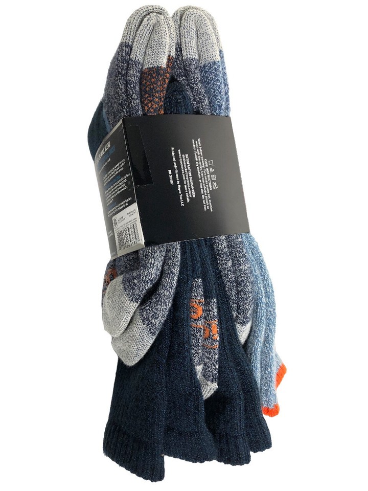 Dickies Crew Socks Wool Blend Steel Toe Midweight Thermal 3 Pair Blue ...