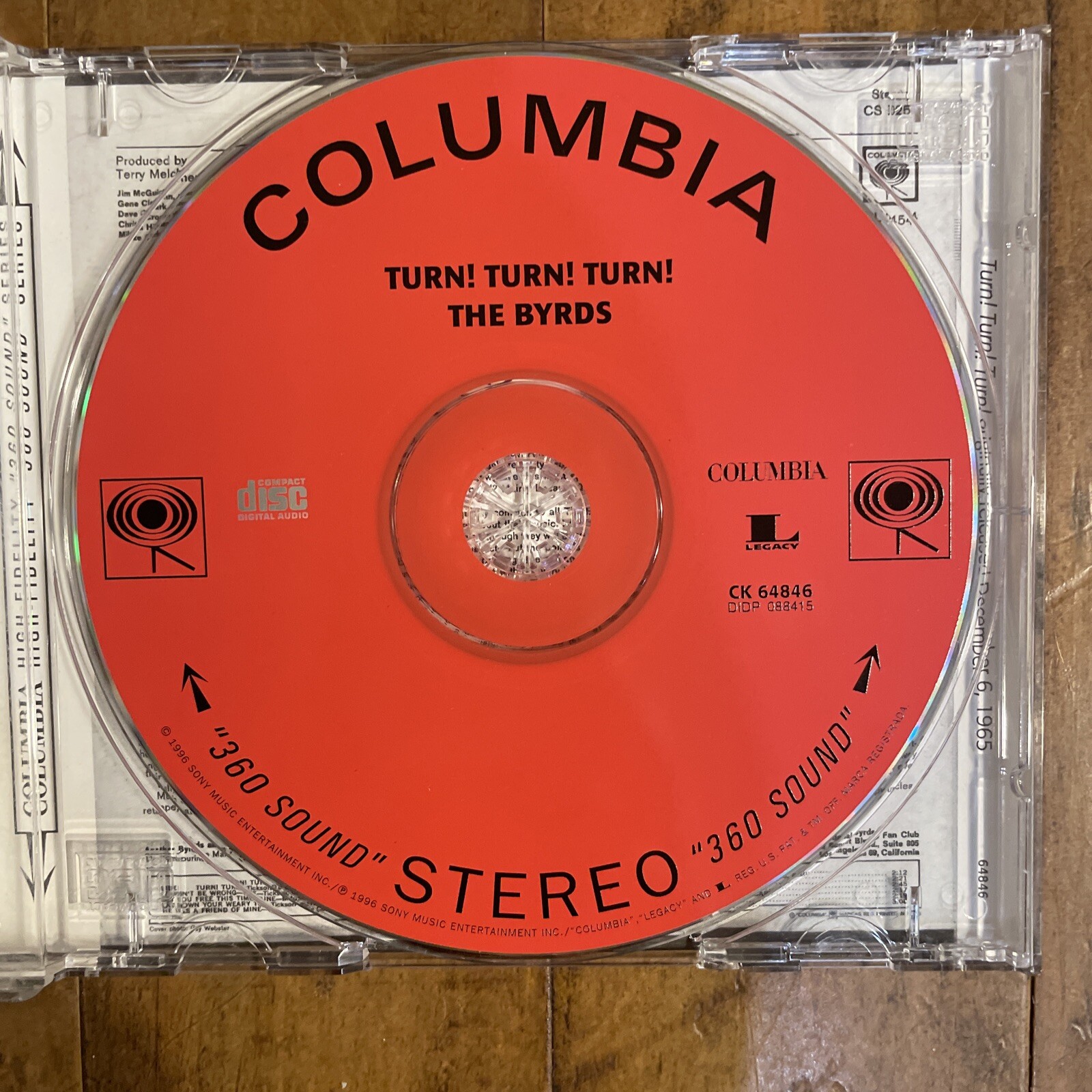 THE BYRDS: TURN TURN TURN MUSIC CD, 18 GREAT TRACKS, COLUMBIA LEGACY ...