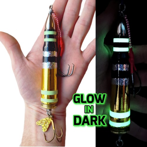 NORWAY WRECK JIG 280g Deep Sea Fishing Lure GLOW DARK Big Cod Fast ...