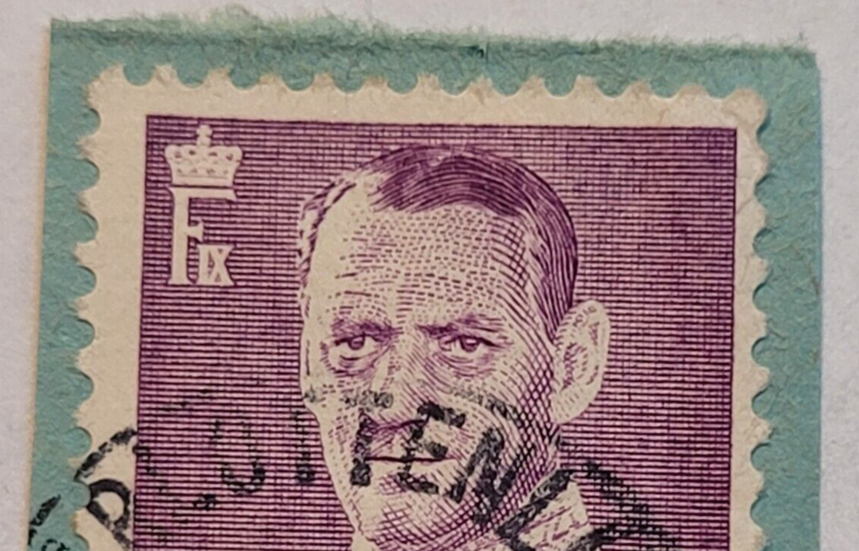 Kongelig Post Danmark ~ King Frederik IX ~ 30 Red Stamp ~ Cancelled ~ c ...