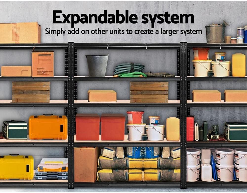 Giantz 2.4M X 1.8M Garage Shelving, Warehouse Racking System Rack ...