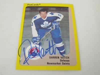 DARREN VEITCH AUTOGRAPHED 1989 AHL PROCARDS CARD-NEWMARKET SAINTS | eBay